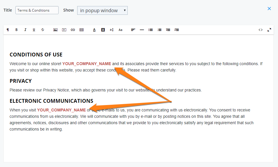 Understanding the Terms and Conditions Page for Your E-Commerce Store